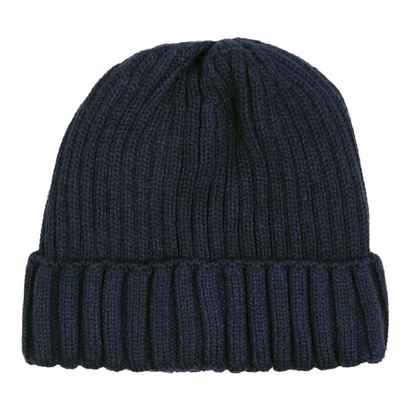 Beanie Muts Heavy Knit Blauw | Veteranenshop
